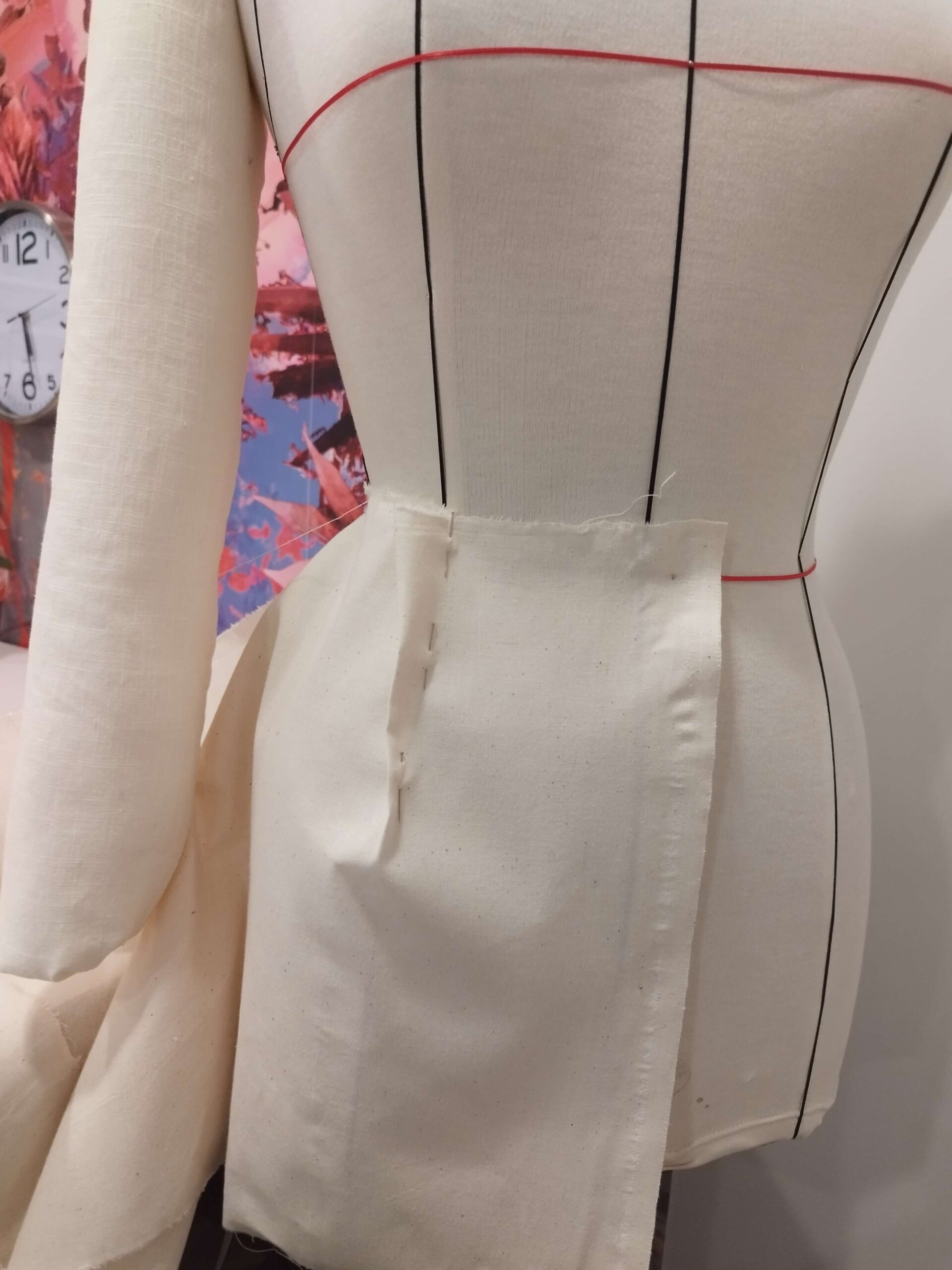 Stage de couture : moulage sur mannequin, la jupe de base - PASSPASSION